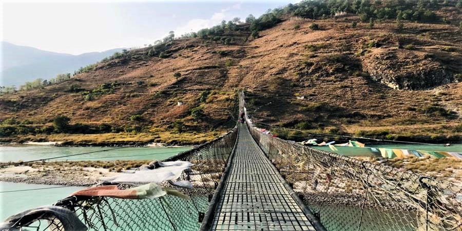 Pho Chhu Suspension Bridge, Punakha | Bhutan Inbound Tour